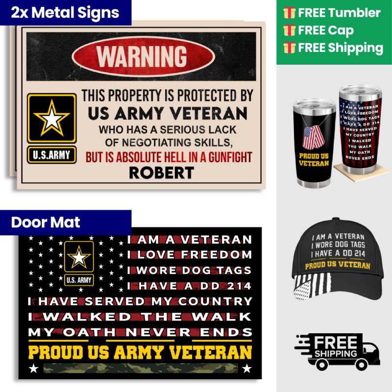 Personalized Veteran Metal Sign. – Galaxate
