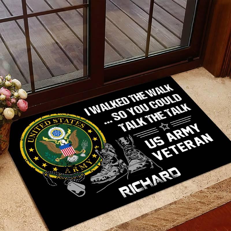 Personalized door mat with your name - Thorny path Army – Galaxate