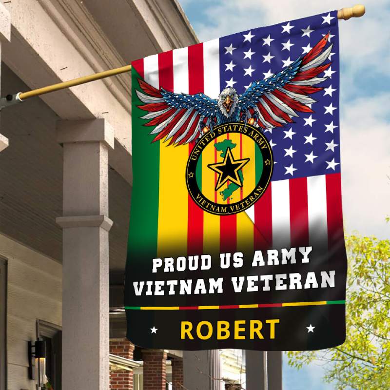 Personalized Flag for Vietnam Veteran - Flag And Eagle – Galaxate