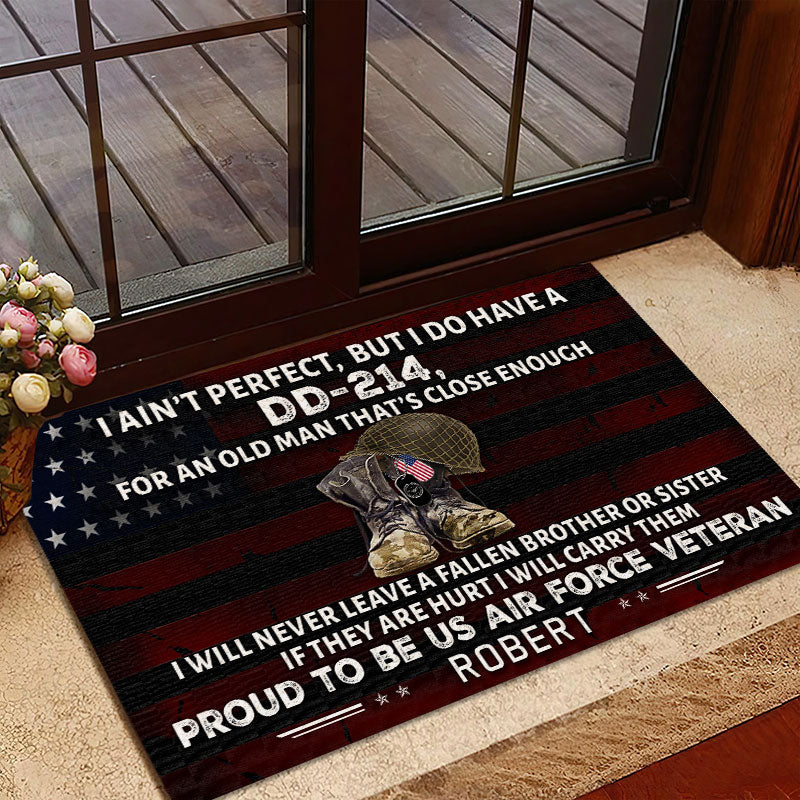 Veteran door mat with your name - Ammunition Air Force – Galaxate